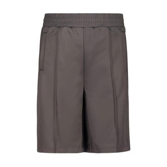 Palm Angels Back Curved Logo Track Shorts - - Shorts - Herren - Grau - M