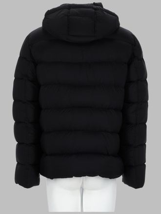 Herno Quilted Hooded Polyamide Raincoat - Black