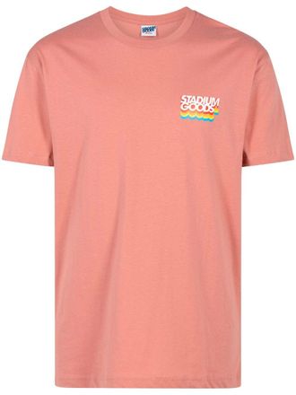 Stadium Goods T-Shirt mit Farbverlauf-Logo - Rosa