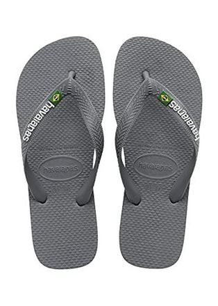 Havaianas Mixte Brasil Logo Tongs, Steel Grey Steel Grey, 25/26 EU