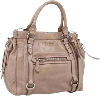 Miu Miu Sac &agrave; main Pre-owned - Femme - Pre-owned - Beige - Taille: ONE Size