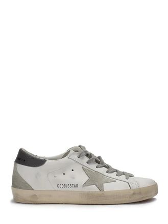 Golden Goose Low-Top Sneaker - Super-Star Sneakers With Leather - Gr. 38 (EU) - in Weiß - für Damen