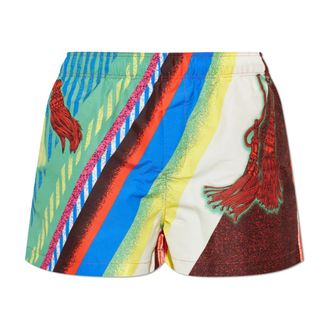 Versace Homme, Maillots de bain, Multicolore, Taille: XL Shorts de bain imprim&eacute;s
