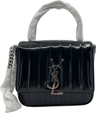 Saint Laurent Hobo Bags - Saint Laurent YSL Vicky Small patent leather / unw - Gr. unisize - in Bunt - f&uuml;r Damen