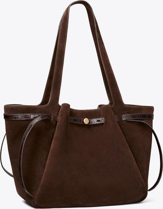 Tory Burch Romy Tote Bag aus Wildleder