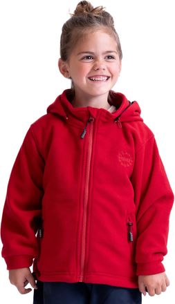 BMS Fleecejacke mit abnehmbarer Kapuze, Rot, Größe 134