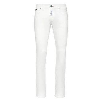 Philipp Plein Denim Hosen Super Fit - - Jeans - Herren - Wei&szlig; - W40