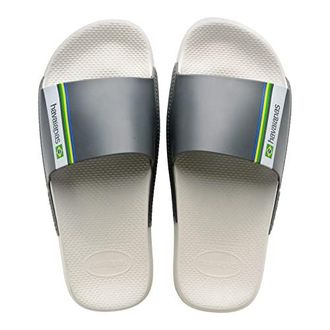 Havaianas Mens Brasil Slides Pool Shoes, blanc, 4.5/5 UK