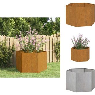 vidaXL Vidaxl - Jardini&egrave;re Rouill&eacute; 60x60x45 cm Acier corten - Jardinier - Bac &agrave; Fleurs - Pot De Fleurs Ext&eacute;rieur - Acier Corten - Jardini&egrave;re Rustique