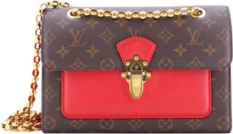 Louis Vuitton Victoire Handbag Monogram Canvas and Leather shoulder bag - Marron