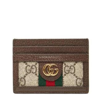 Gucci Porte-cartes de visite Ophidia Pre-owned - Femme - Pre-owned - Beige - Taille: ONE Size