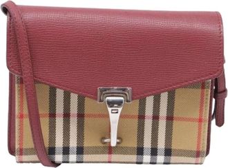 Burberry Pre-owned Derby House Check Small Macken Crossbody Bag - Femme - Pre-owned - Multicolore - Taille: ONE Size