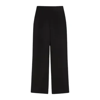 Max Mara Femme, Pantalons, Noir, Taille: 32 FR Pantalon Noir Style Marin Large