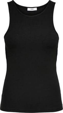 Only Onlkenya Life Rib Débardeur JRS Noos Top, Noir (Black), S Femme