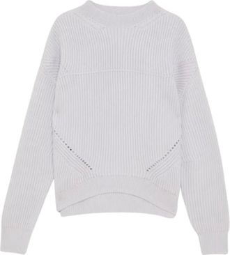 Patrizia Pepe Femme, Pulls, Blanc, Taille: 38 FR Pullover c&ocirc;tel&eacute;