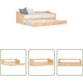 vidaXL vidaXL Bettgestell - Ausziehsofa Bettgestell Kiefernholz 90&times;200 cm