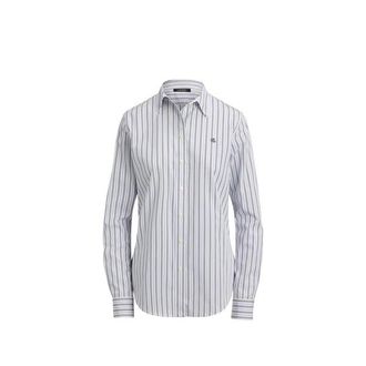 Ralph Lauren Chemise ray&eacute;e &agrave; logo brod&eacute; en coton