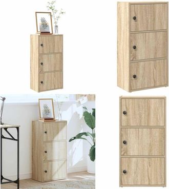 vidaXL Vidaxl - Bücherregal Sonoma-Eiche 40x24x77 cm Holzwerkstoff