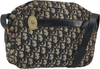 Dior Sac bandouli&egrave;re vintage Trotter en toile Pre-owned - Femme - Pre-owned - Bleu - Taille: ONE Size