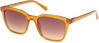Guess Homme, Accessoires, Orange, Taille: ONE Size Lunettes de soleil &agrave; monture en r&eacute;sine avec verres teint&eacute;s