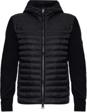 Moncler Gesteppter Cardigan - - Knitwear - Herren - Schwarzk - M
