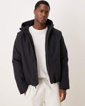 Abercrombie & Fitch YPB - Funktionsjacke in Schwarz mit F&uuml;llung