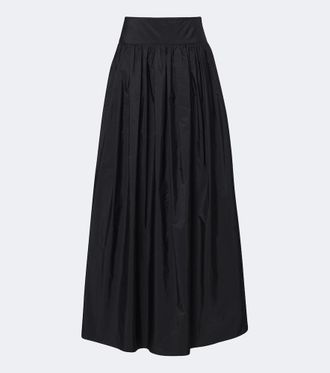 Max Mara Jupe longue en taffetas
