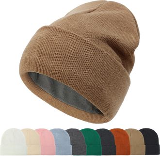 Dreshow Warme Strickm&uuml;tze f&uuml;r Damen Herren Winterm&uuml;tzen f&uuml;r Unisex Dicke Beanie M&uuml;tze f&uuml;r extreme K&auml;lte