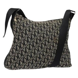 Dior Pre-owned Vintage Trotter Canvas Schultertasche - - Pre-owned - Damen - Blau - ONE SIZE