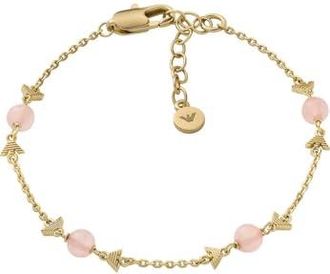 Emporio Armani Womens stainless steel or brass with Gold tone lobster clasp closure bracelet