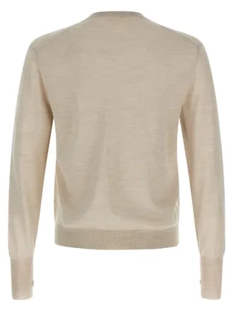Maryya Wool, Silk & Cashmere Blend Sweater - Beige