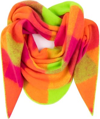 Glamexx24 Damen Schal Halstuch Unisex Poncho Dreieckige Form Trendfarben Winterschal Kariert Schal Viele Variationen