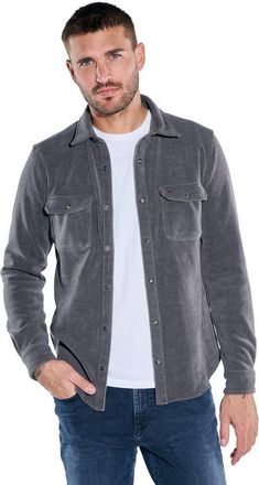 Emilio Adani Sweatshirt emilio adani Herren Overshirt in Cord-Optik, Anthrazit