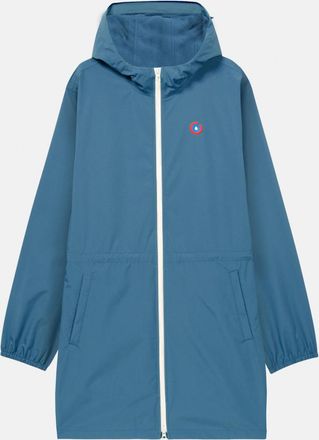 Flotte Regenjacke Pompidou Hellblau Orage Gef&uuml;ttert Parka