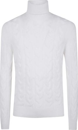 Gran Sasso Homme, Pulls, Blanc, Taille: 2XL Pull Col Roul&eacute; Ciclista