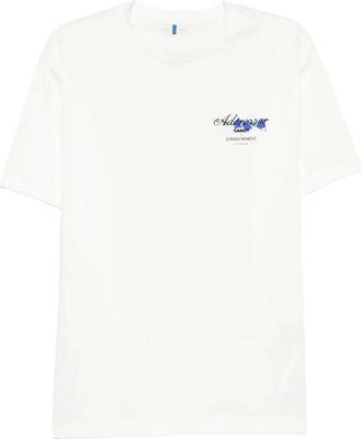 Ader Error Homme, Tops, Blanc, Taille: M T-shirt Graphique Col Rond