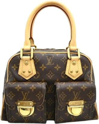 Louis Vuitton Sac &agrave; main Manhattan PM doccasion - Femme - Pre-owned - Brun - Taille: ONE Size
