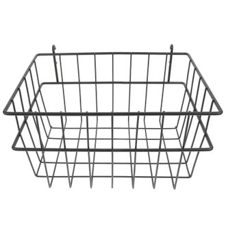 Lurrose Garagenwandkorb Drahtregalkorb Bohrfreie Montage Robuster Eisen Wandgitter Organizer F&uuml;r K&uuml;che Bad Werkstatt