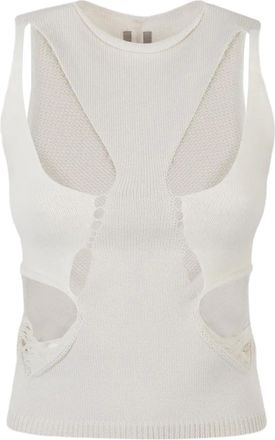 Rick Owens haut Tanja à découpes - Tons neutres