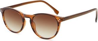 Generic Lunettes De Soleil Rondes Polaris&eacute;es &Agrave; Monture Large For Hommes Et Femmes, Id&eacute;ales For Les F&ecirc;tes, Les Vacances Et Les Photos.(Orange)