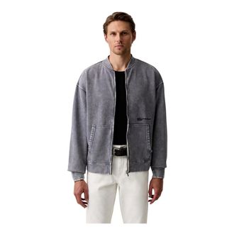 Karl Lagerfeld Homme, Sweatshirts et sweats &agrave; capuche, Bleu, Taille: L Veste zipp&eacute;e en denim