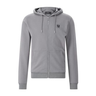 Belstaff Sweatjacke mit Rei&szlig;verschluss - - Sweatshirts & Hoodies - Herren - Grau - XL
