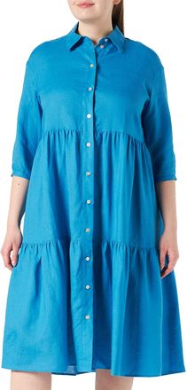 Seidensticker Damen 133183-14 Kleid, Blau, 42