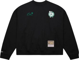 Mitchell & Ness Homme, Sweatshirts et sweats à capuche, Noir, Taille: S NBA Oversweep Crewneck Sweater