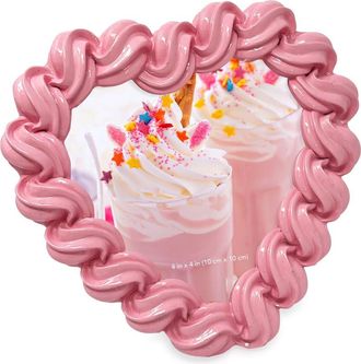 Isaac Jacobs Bilderrahmen in Herzform, gl&auml;nzend, gl&auml;nzend, mit Staffelei und Haken, f&uuml;r Tischplatte und Wand, dekoratives Kunstdesign, Heimdekoration, Galeriewand,