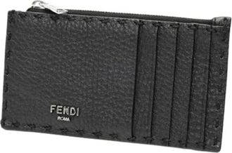 Fendi Porte-monnaie Pre-owned - Femme - Pre-owned - Noir - Taille: ONE Size