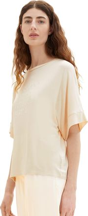 Tom Tailor Damen 1036769 T-Shirt, 31649 - Ivory Ecru, XL