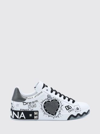 Dolce & Gabbana Baskets Portofino en cuir de veau avec clous et logo