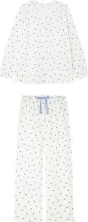 Women'secret Long Pyjama Daily Farmers Market, Bleu, S Femme