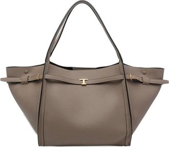 Tod's Femme, Sacs, Beige, Taille: ONE Size T Timeless Shopping Bag